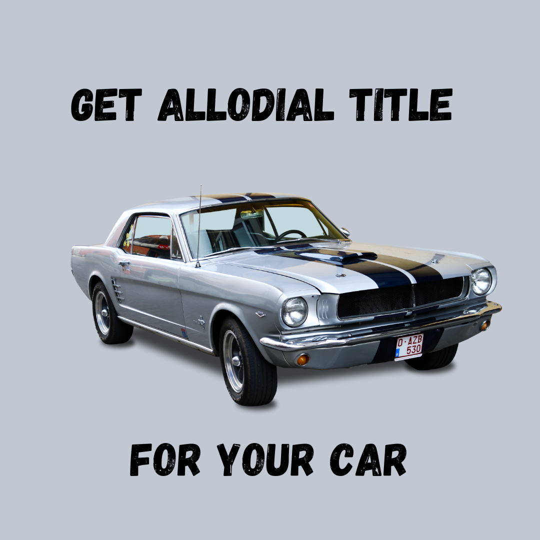 Allodial Title For Your Car A W A R E