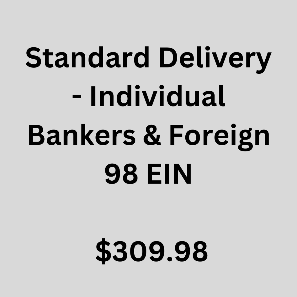 Express Delivery Trio EINs: Individual Bankers EIN, Estate EIN and 98 ...