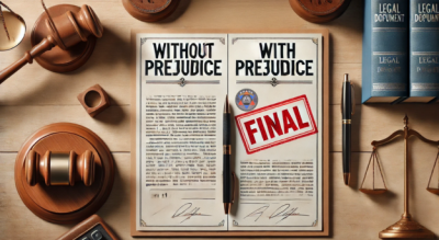Overstanding “Without Prejudice” vs. “With Prejudice”: Legal Terms ...